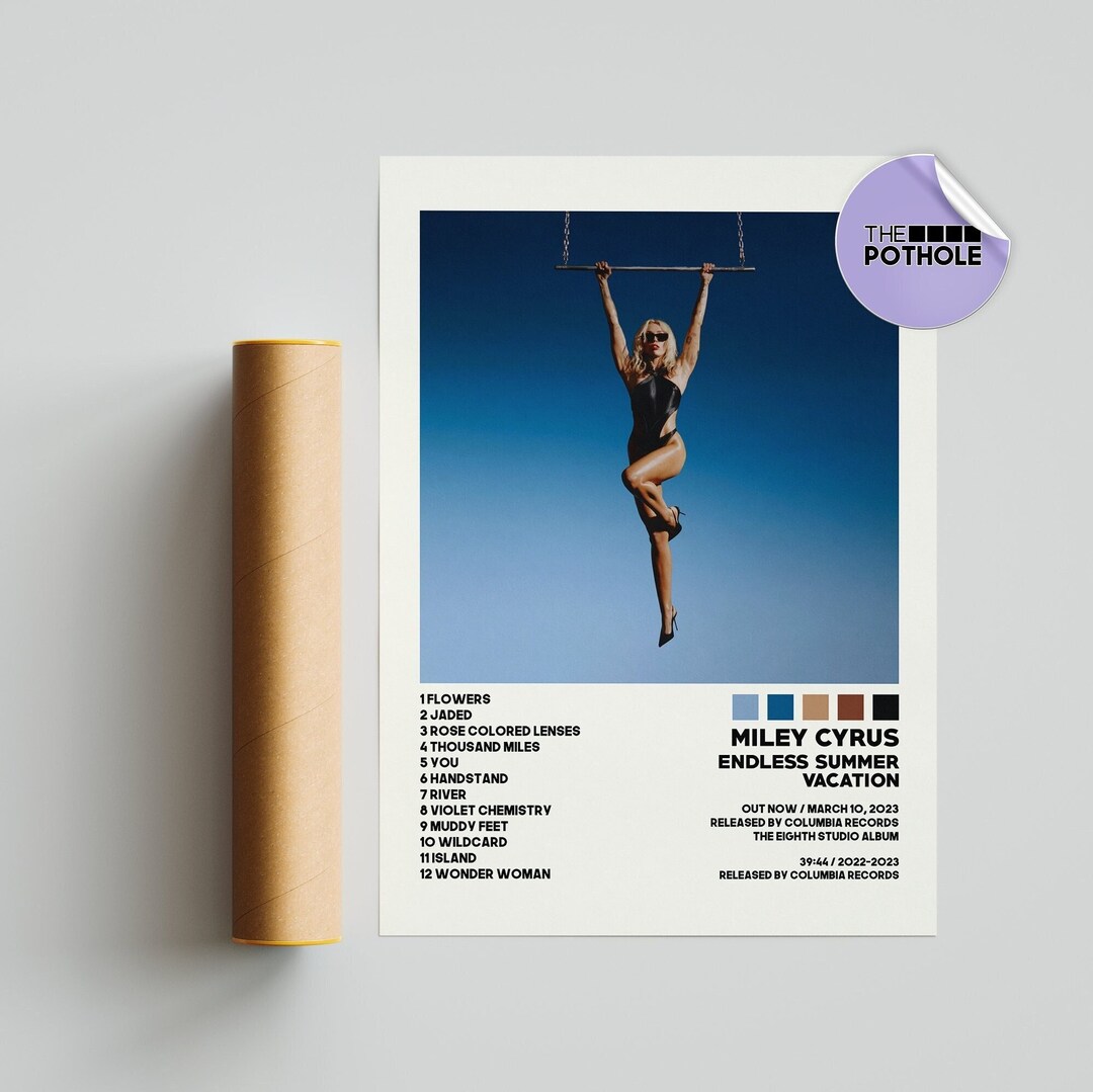 Miley Cyrus Posters / Endless Summer Vacation Poster, Album Cover ...