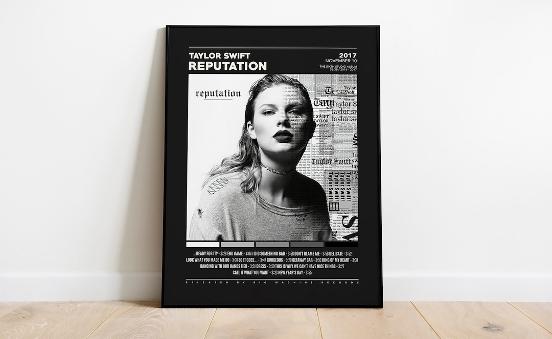 Taylor Swift Posters / Reputation Poster / Album Cover Poster, Poster ...