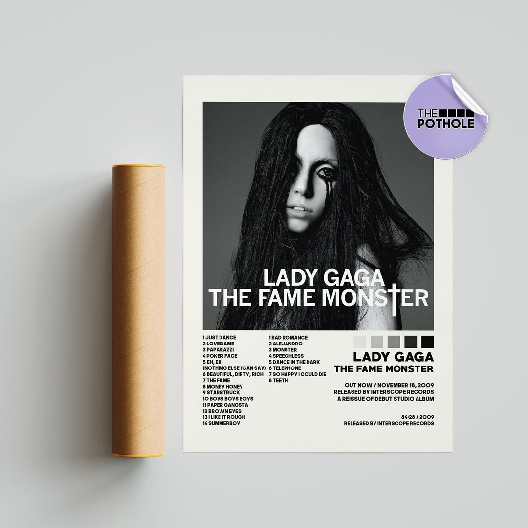 Lady Gaga Posters / Fame Monster Poster, Album Cover Poster, Print Wall ...