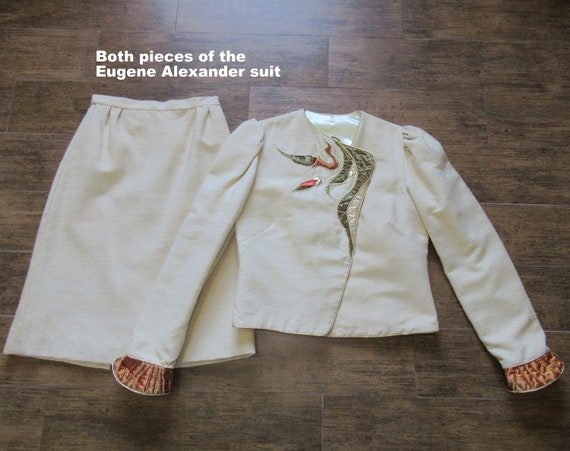 Eugene Alexander 37 bust suit, Skirt & blazer, Raw si… - Gem
