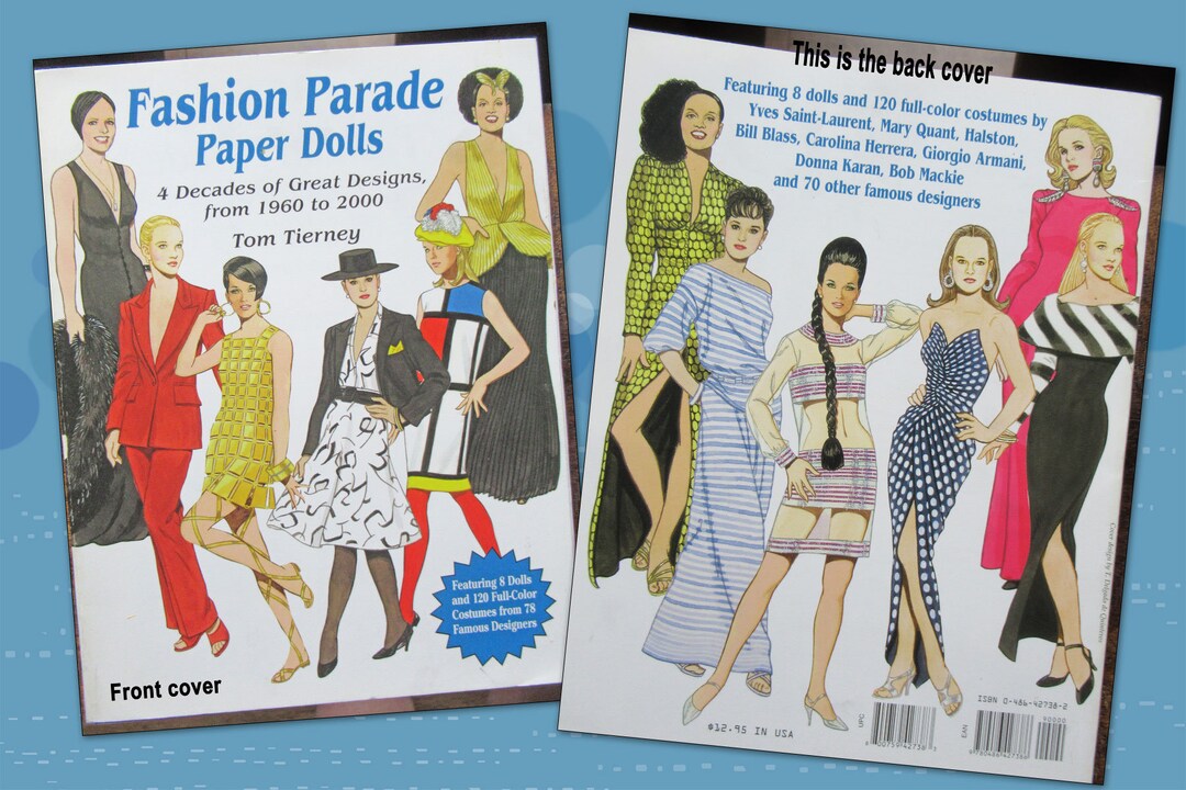 Fashion Parade Paper Dolls: 4 Decades Great Designs, From 1960s - 2000s ...