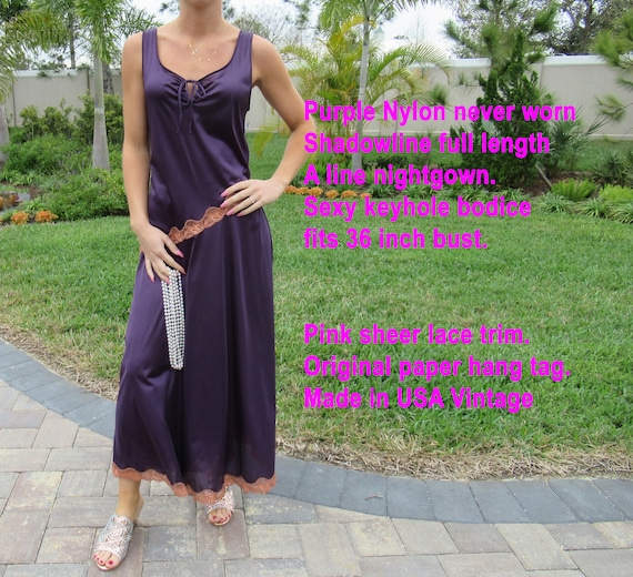 36 bust A line nightgown, Original paper tag, Sexy ke… - Gem
