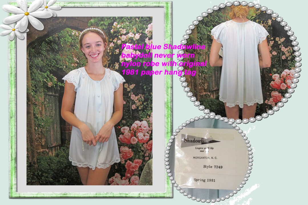 Shadowline Babydoll Sz SM Robe 1981 Paper Hang Tag Never - Etsy