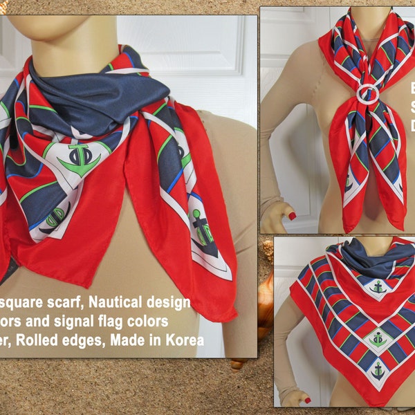 Nautical Scarf - Etsy