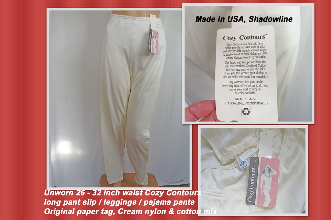 Unworn 26 32 Inch Waist Cozy Contours Pant Slipleggingspajama Pants Original Paper Tag Cream