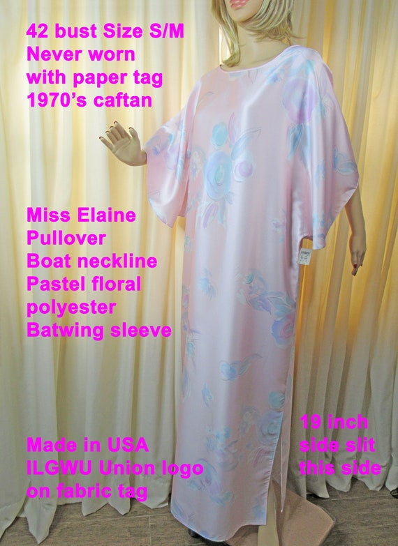 42 inch bust unworn w/tag caftan Miss Elaine, Pullove… - Gem
