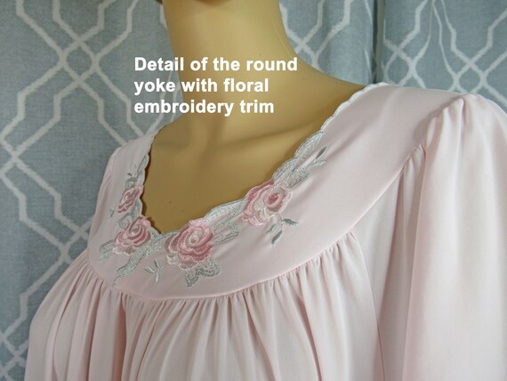 Shadowline 40 inch bust nightgown, Light pastel pink … - Gem