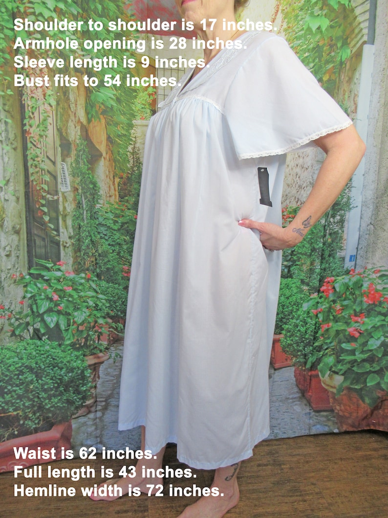 Sz XL Adonna Robe, 54 Inch Bust, Never Worn, Original Paper Tag, Cotton ...
