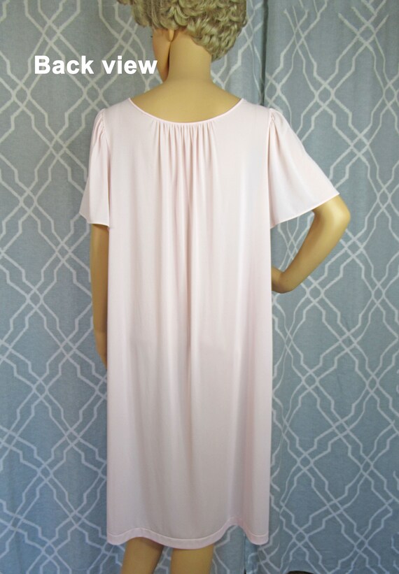 Shadowline 40 inch bust nightgown, Light pastel pink … - Gem