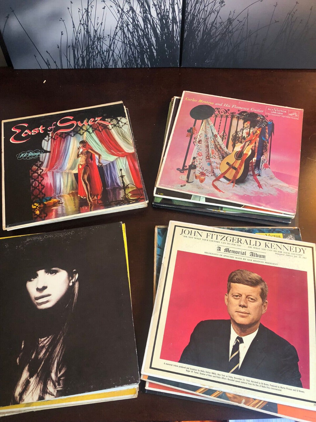 Collection of 100 Vintage Vinyl Records 1950s, 1960s, 1970s, 1980s 33 ...
