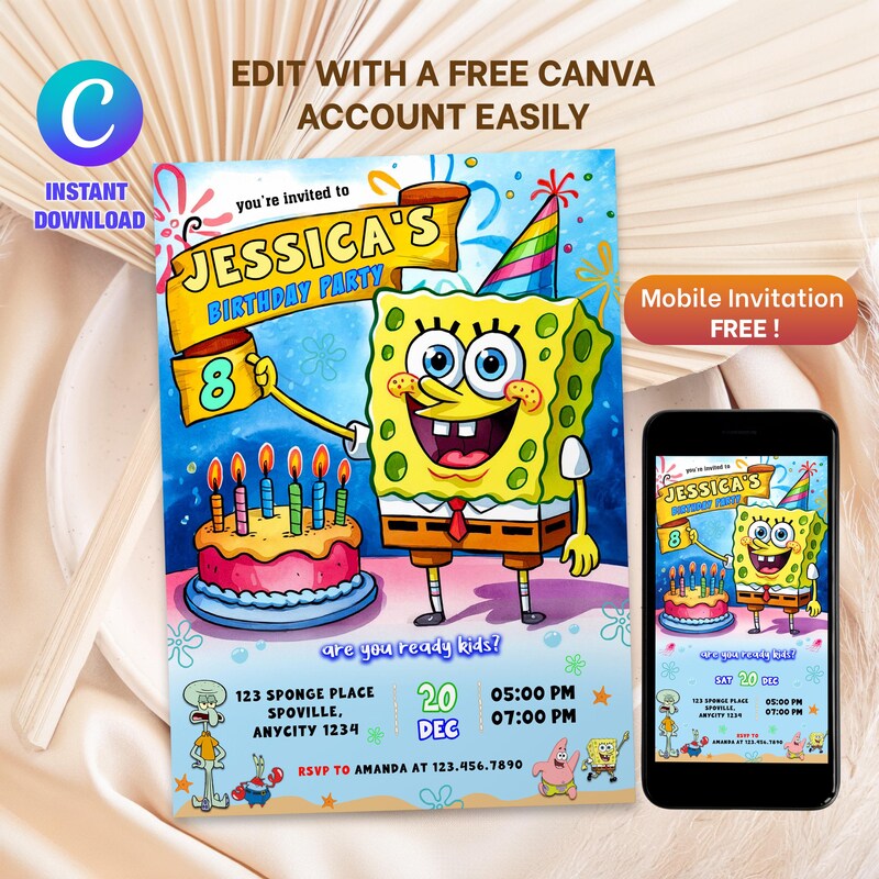 Spongebob Party - Etsy