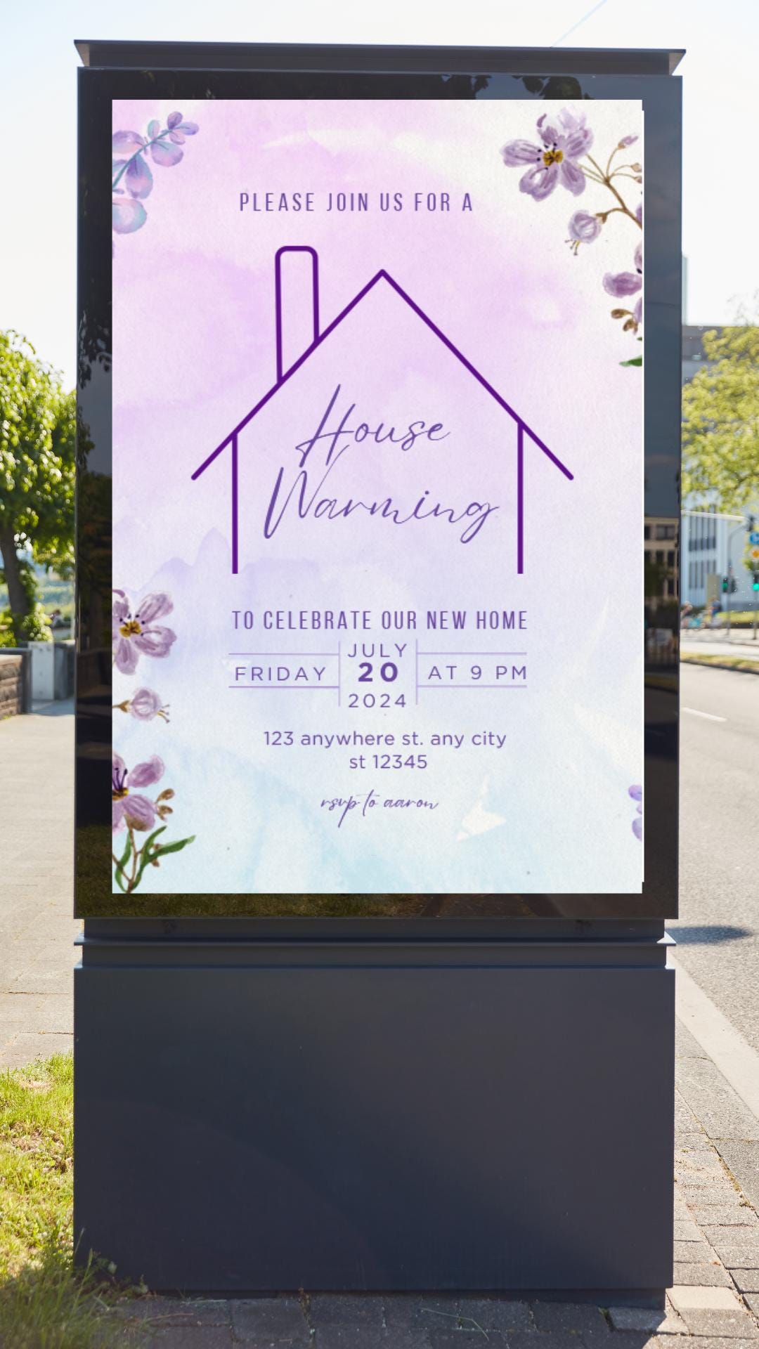 DIGITAL DOWNLOAD | House Warming Welcome Sign Template, Minimalist ...