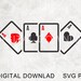 Playing Cards Svg, Aces Svg - Etsy