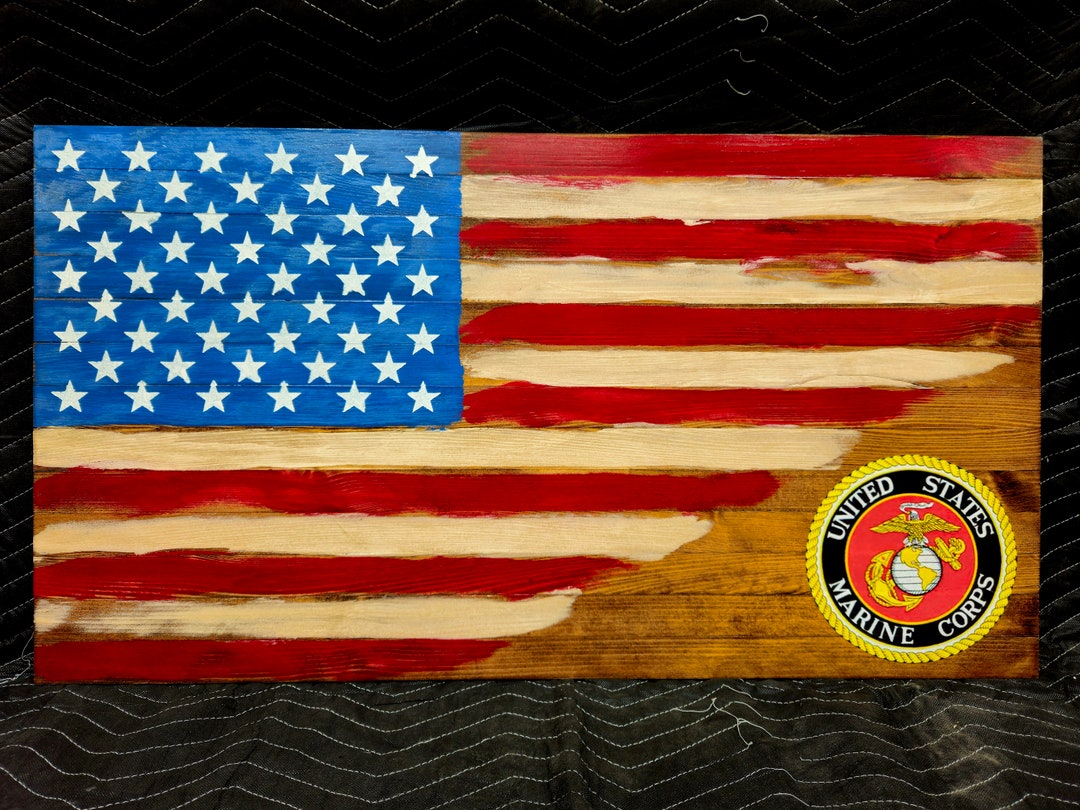 Custom Wood Flags, Challenge Coin Holder, Rustic Flags, Handmade Flags, Distressed Flags, Logo ...