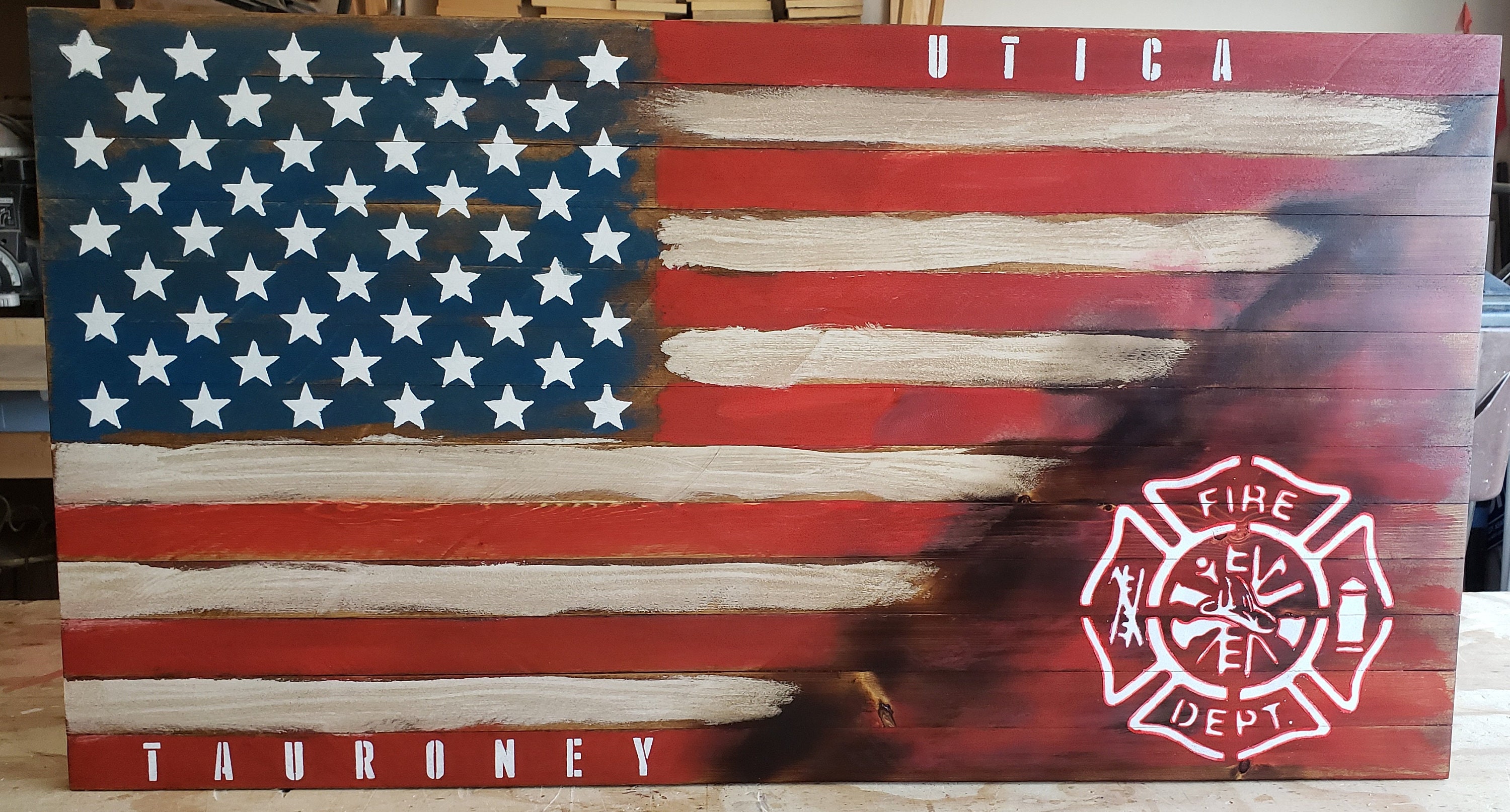 Custom Wood Flags, Challenge Coin Holder, Rustic Flags, Handmade Flags, Distressed Flags, Logo ...