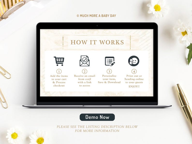 Girl Baby Shower Minnie Mouse Menu Card, Rose Gold and Pink Floral ...