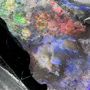 Pulitzeropals Treated Andamooka Matrix 24.40ct Piece "rainbow Nebula ...