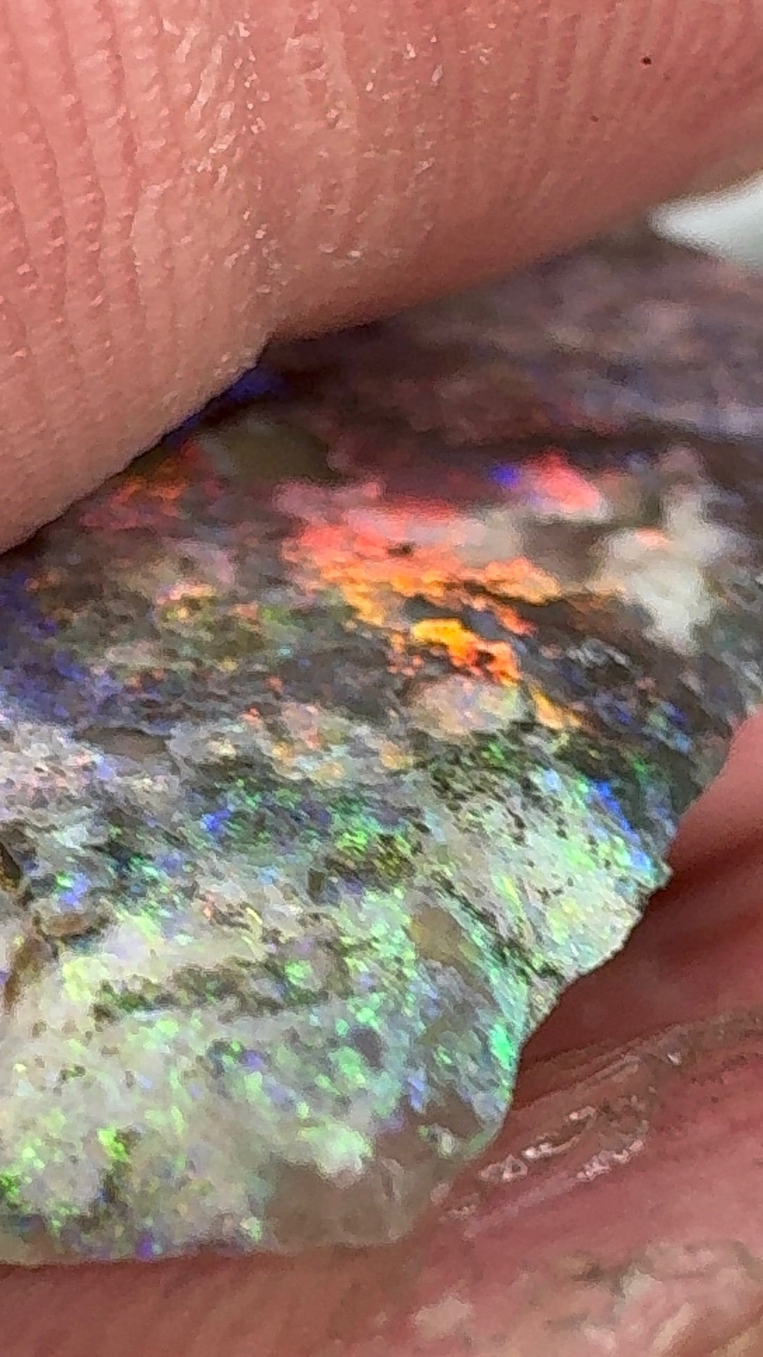 Pulitzeropals Treated Andamooka Matrix 24.40ct Piece rainbow Nebula ...