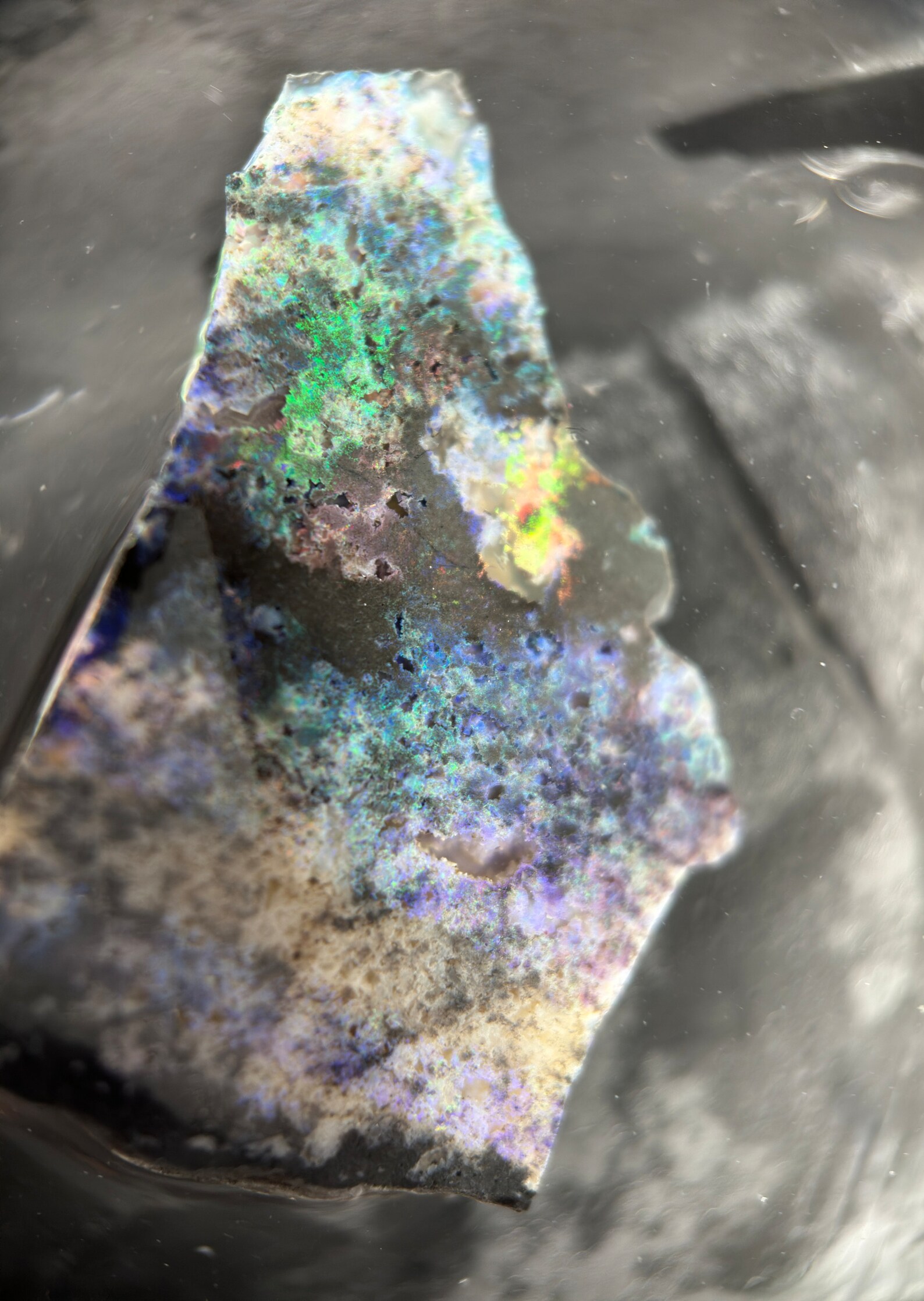 Pulitzeropals Treated Andamooka Matrix 24.40ct Piece "rainbow Nebula ...