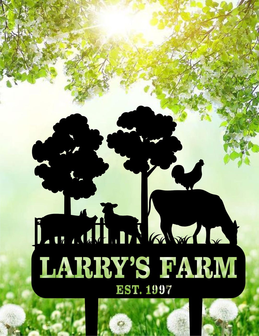 Custom Cow Farm Sign, Personalized Cow Farm Name Sign, Custom Dairy Cow ...