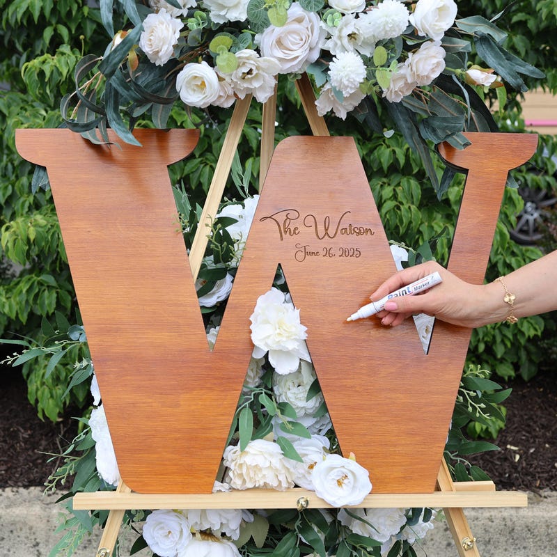 Wooden Letter W - Etsy