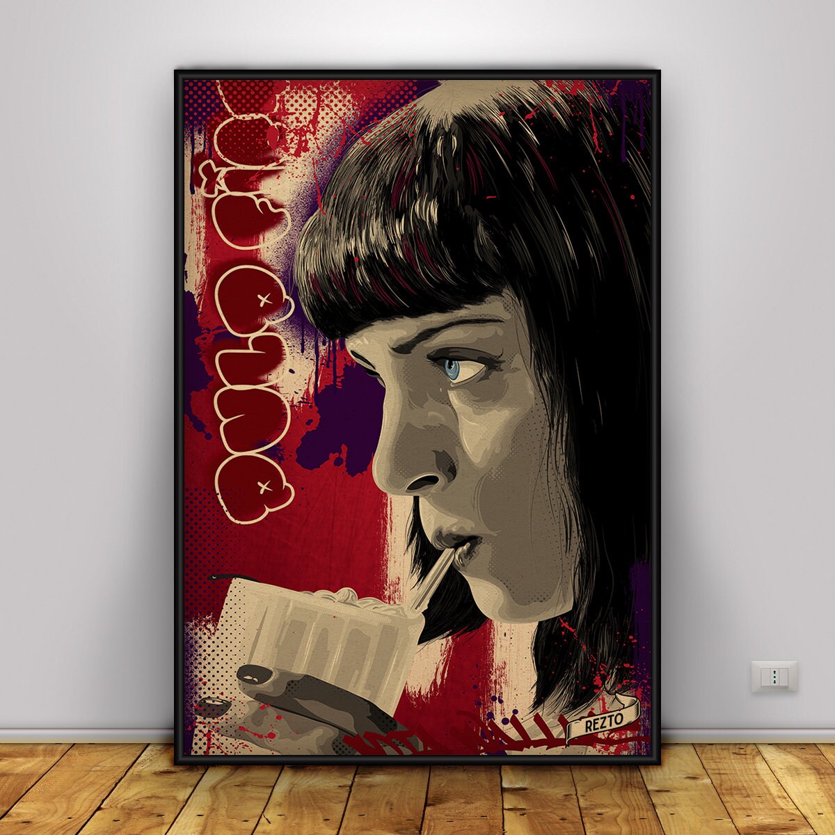 Pulp Fiction Poster Wall Art Wall Prints Home Decor Kraft Paper Print ...