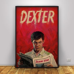 Dexter Poster Wall Art Wall Prints Home Decor Kraft Paper Print Gift ...