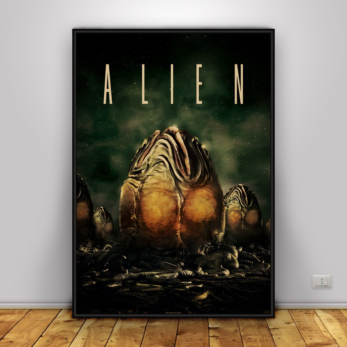 Alien Xenomorph Poster Wall Art Wall Prints Home Decor Kraft Paper ...