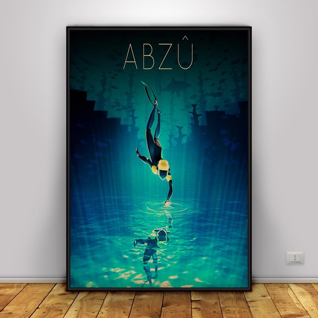 Abzu Game Poster Wall Art Wall Prints Home Decor Kraft Paper Print Gift ...