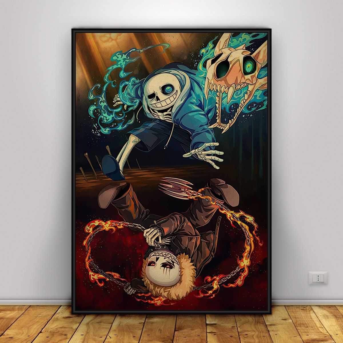 Undertale Game Poster Wall Art Wall Prints Home Decor Kraft Paper Print ...