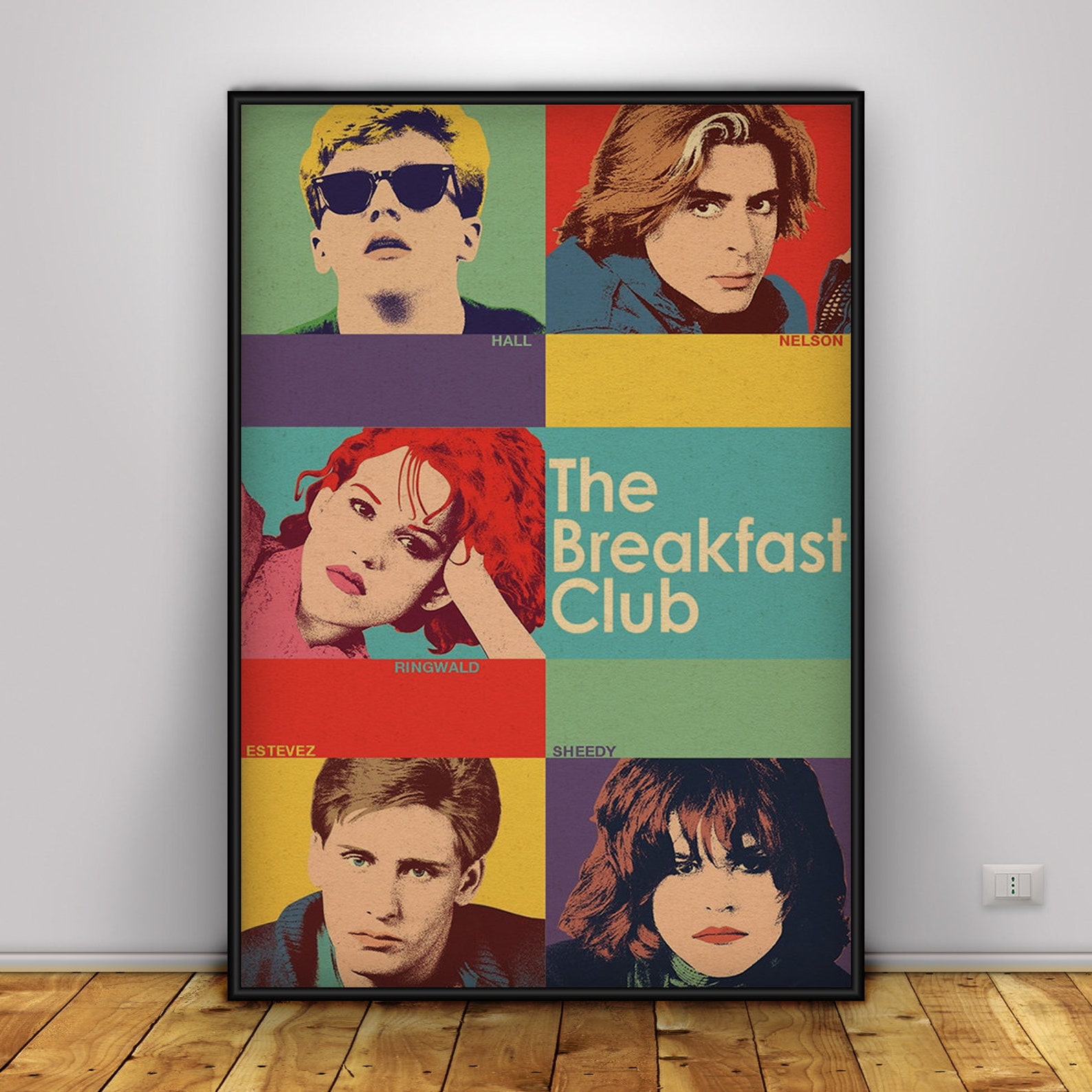 The Breakfast Club Poster Wall Art Wall Prints Home Decor Kraft Paper Print Gift Poster Movie ...