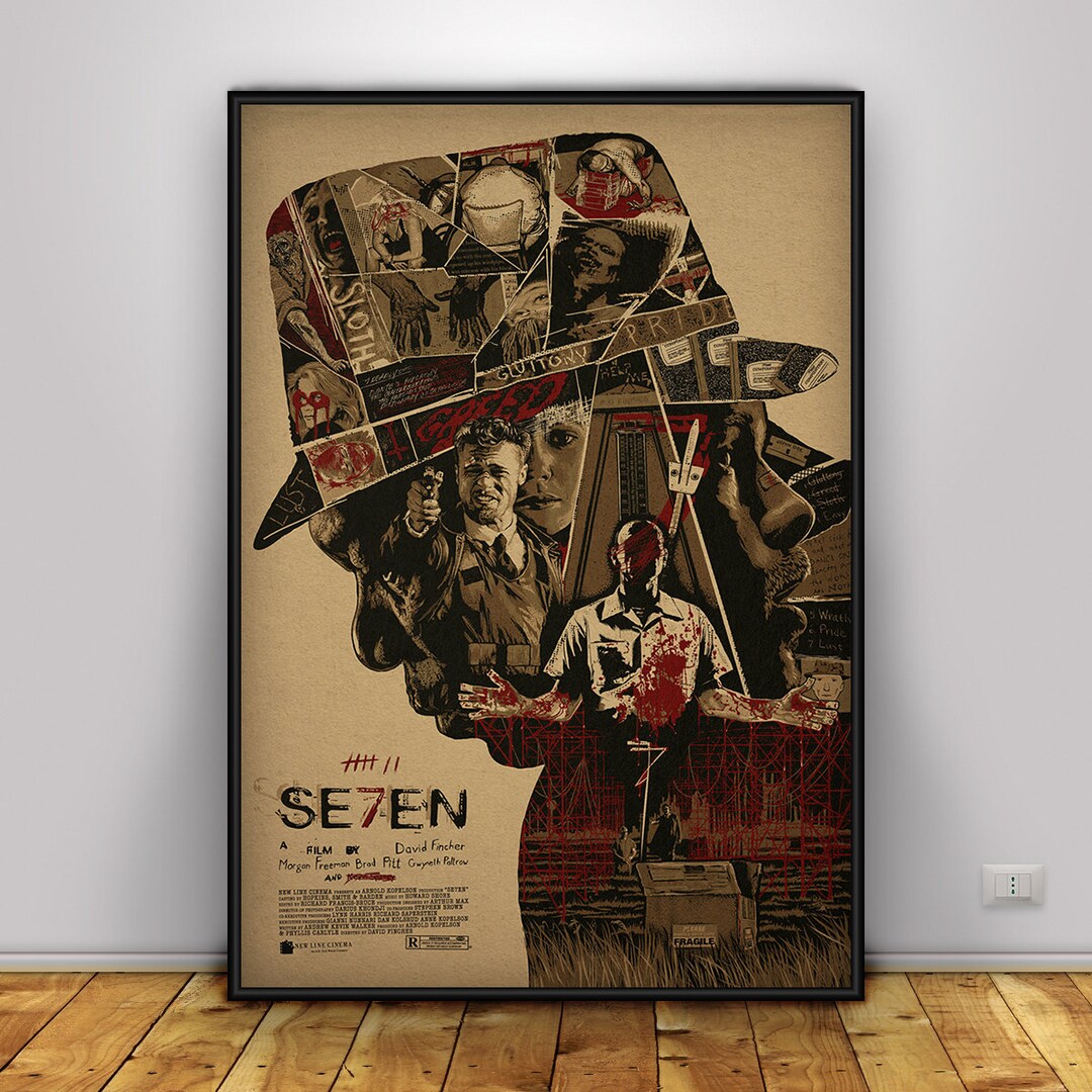 Se7en Poster Wall Art Wall Prints Home Decor Kraft Paper Print Gift ...