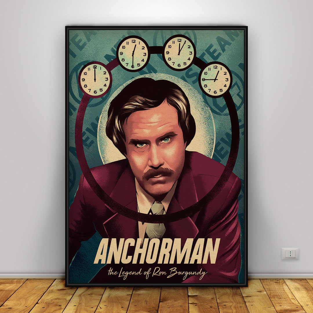 Anchorman Poster Wall Art Wall Prints Home Decor Kraft Paper Print Gift ...