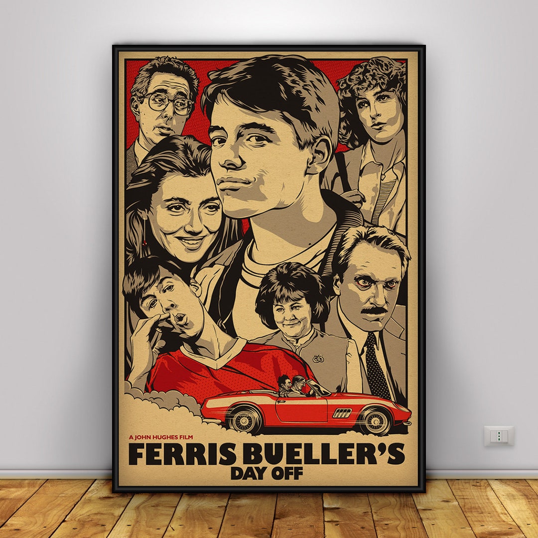 Ferris Bueller's Day off Poster Wall Art Wall Prints Home Decor Kraft ...