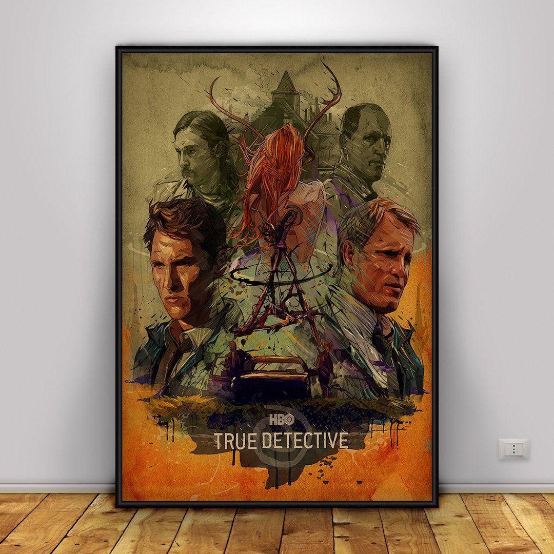 True Detective Poster Wall Art Wall Prints Home Decor Kraft Paper Print ...