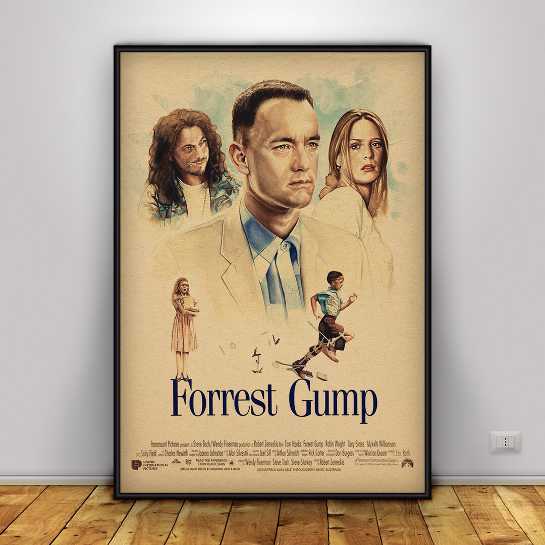 Forrest Gump Poster Wall Art Wall Prints Home Decor Kraft Paper Print ...