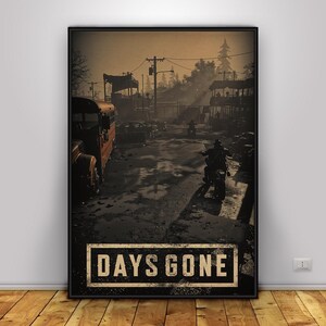Days Gone Game Poster Wall Art Wall Prints Home Decor Kraft Paper Print ...
