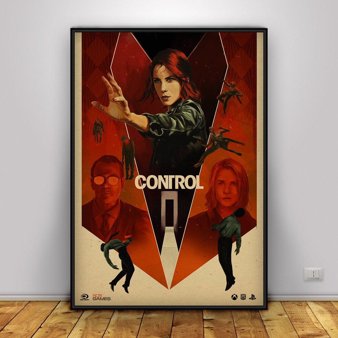 Control Game Poster Wall Art Wall Prints Home Decor Kraft Paper Print ...
