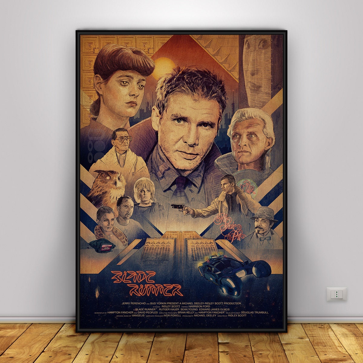 Blade Runner Poster Wall Art Wall Prints Home Decor Kraft Paper Print ...