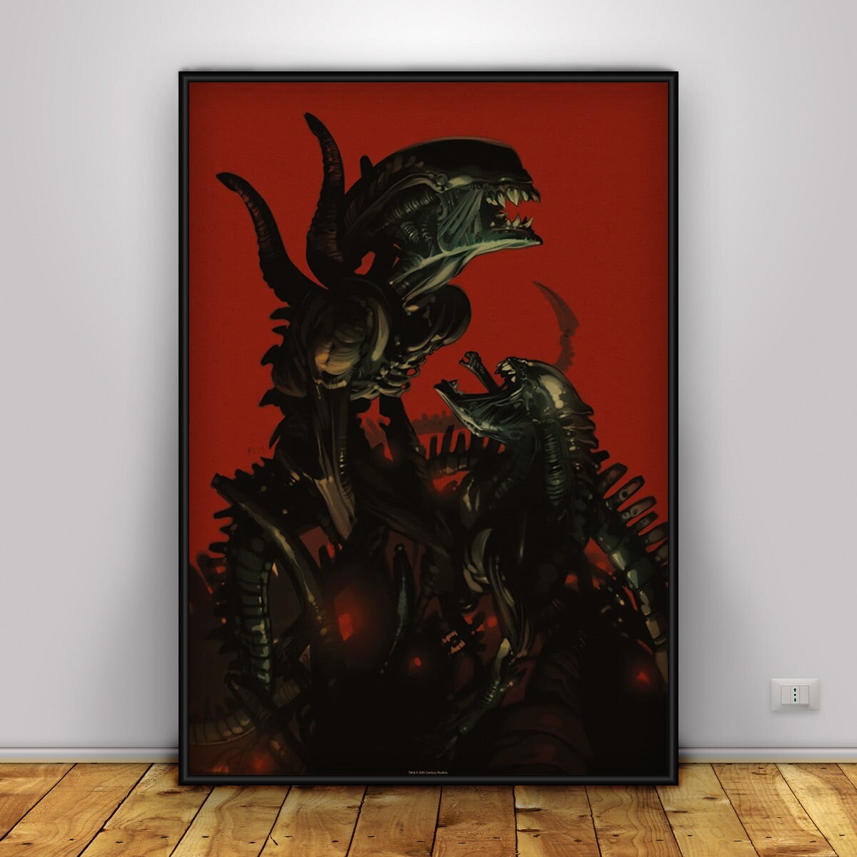Alien Xenomorph Poster Wall Art Wall Prints Home Decor Kraft Paper ...
