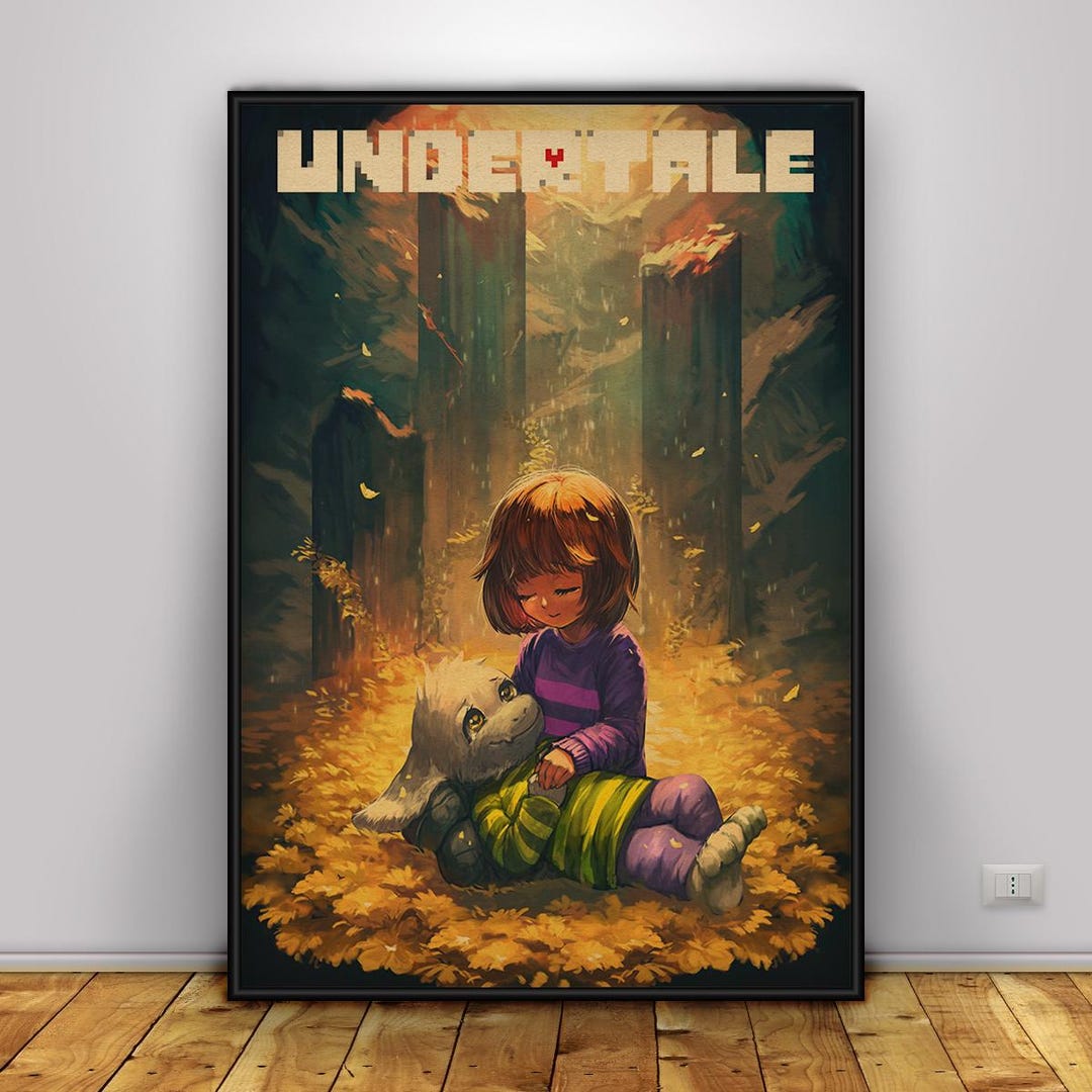 Undertale Game Poster Wall Art Wall Prints Home Decor Kraft Paper Print ...