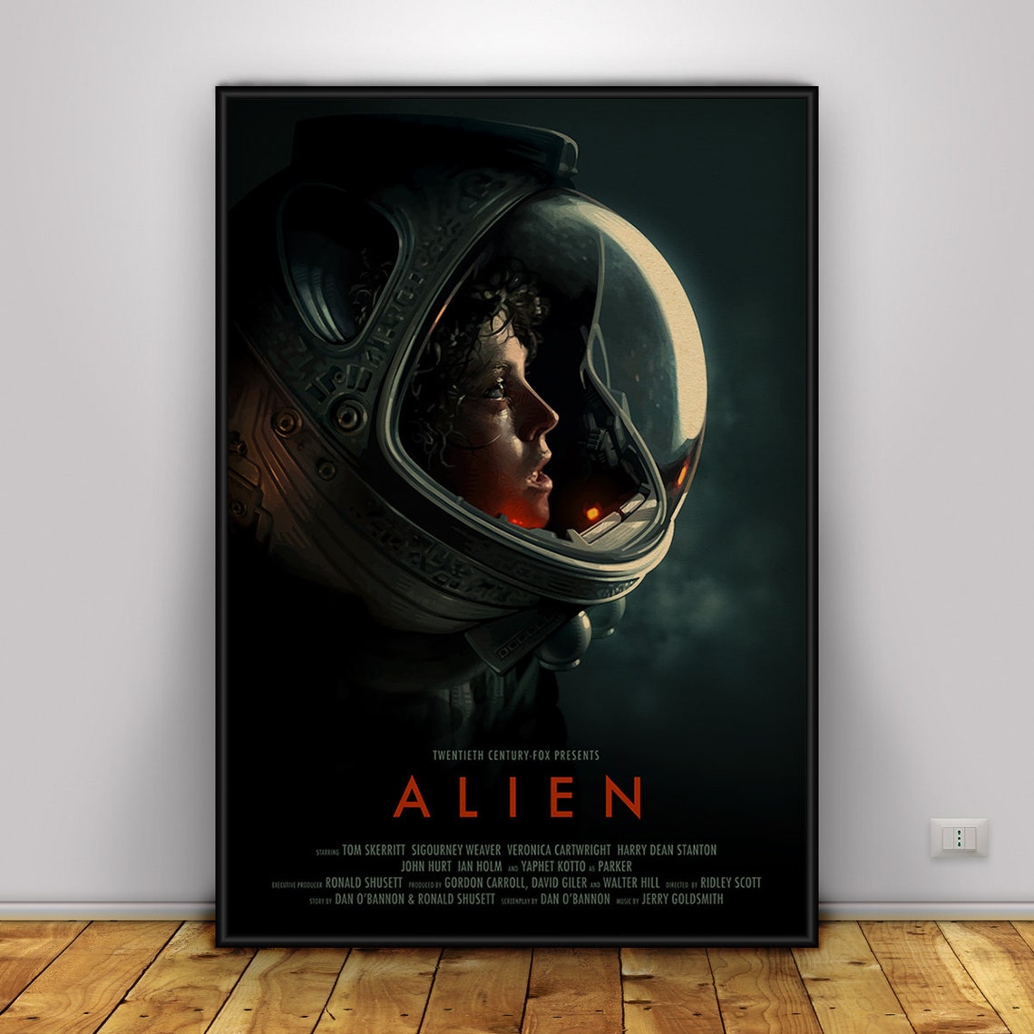 Alien Poster Wall Art Wall Prints Home Decor Kraft Paper Print Gift ...