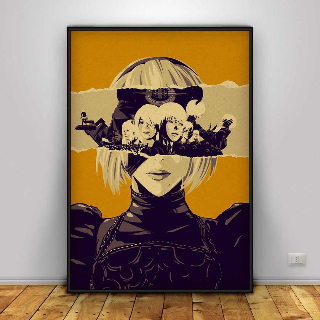 Nier Automata Game Poster Wall Art Wall Prints Home Decor Kraft Paper ...