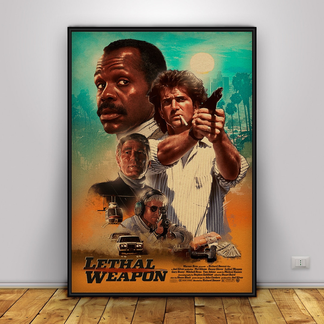 Lethal Weapon Poster Wall Art Wall Prints Home Decor Kraft Paper Print ...