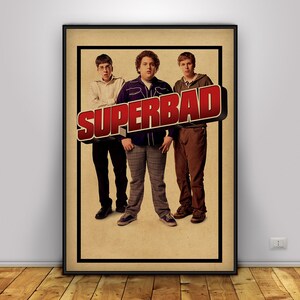 Superbad Poster Wall Art Wall Prints Home Decor Kraft Paper Print Gift ...