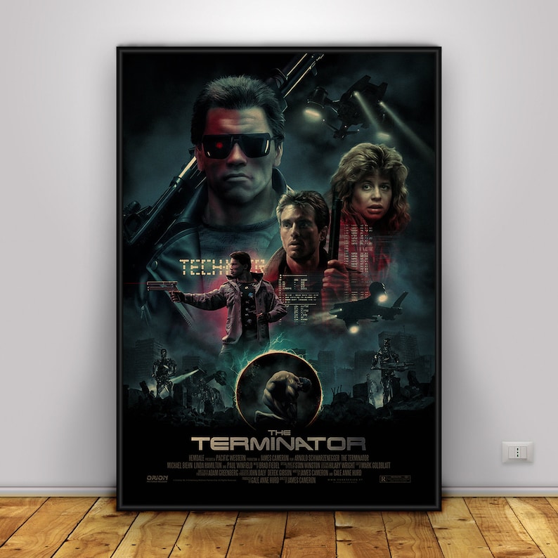 The Terminator Poster Wall Art Wall Prints Home Decor Kraft Paper Print ...