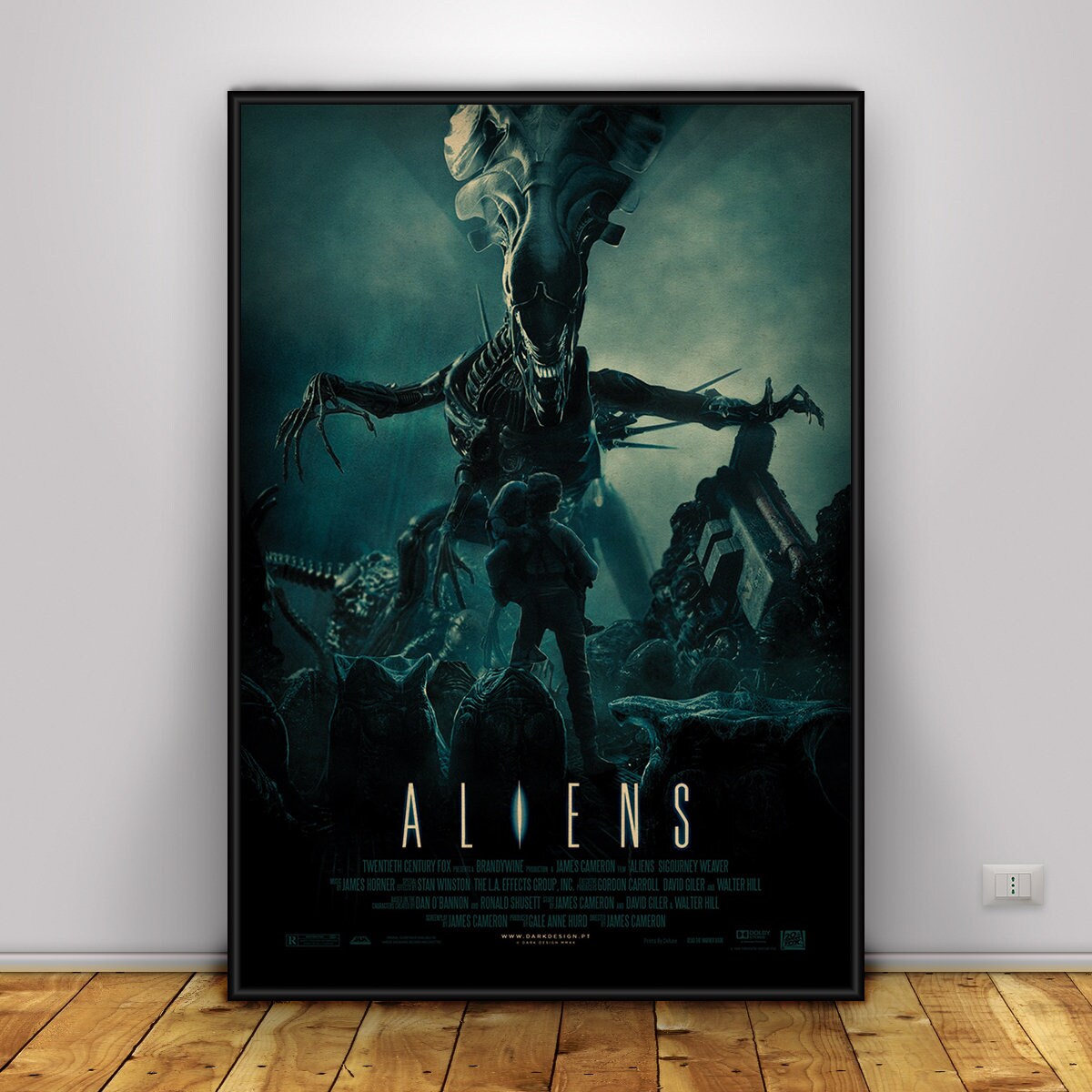 Alien Poster Wall Art Wall Prints Home Decor Kraft Paper Print Gift ...