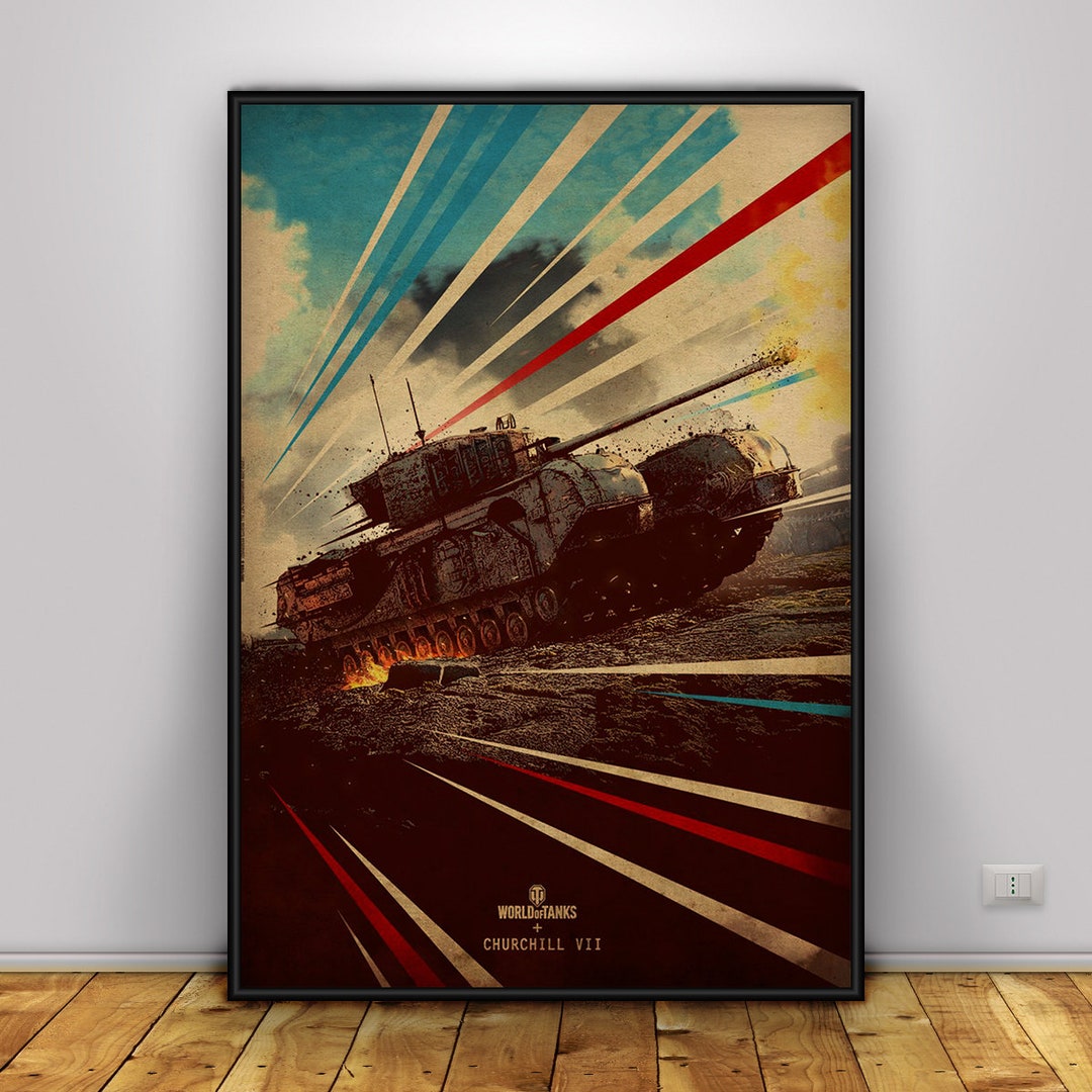World of Tanks Game Poster Wall Art Wall Prints Home Decor Kraft Paper ...