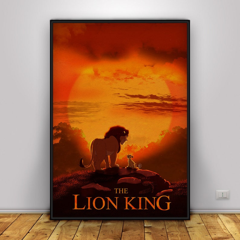 The Lion King Poster Wall Art Wall Prints Home Decor Kraft Paper Print ...