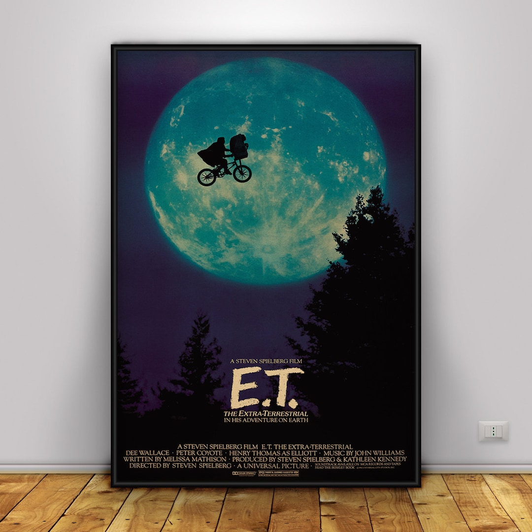 E.T. the Extra-terrestrial Poster Wall Art Wall Prints Home Decor Kraft ...